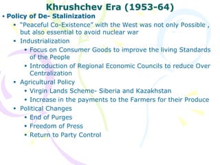 Communist rule in ussr 1924 91 | PPT