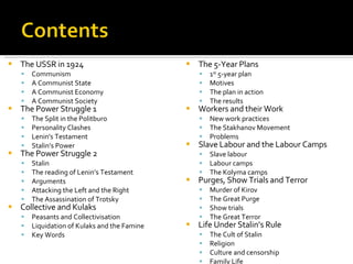 Communist Russia - Stalin | PPT