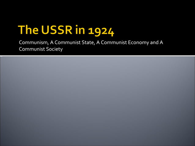 Communist Russia - Stalin | PPT