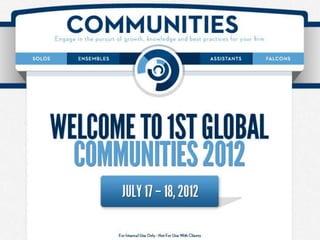 Communities Presentation (Day 1) | PPTX