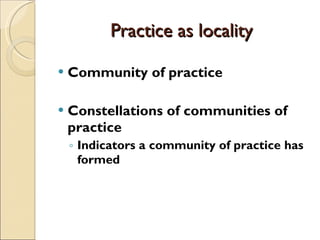 Communities of practice presentation | PPT