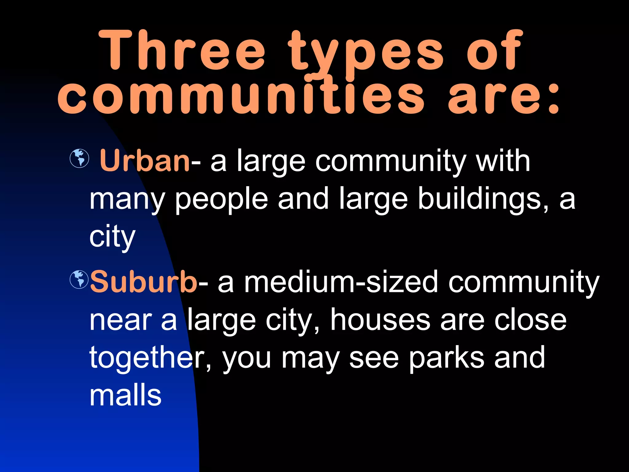 Communities (social studies) | PPT