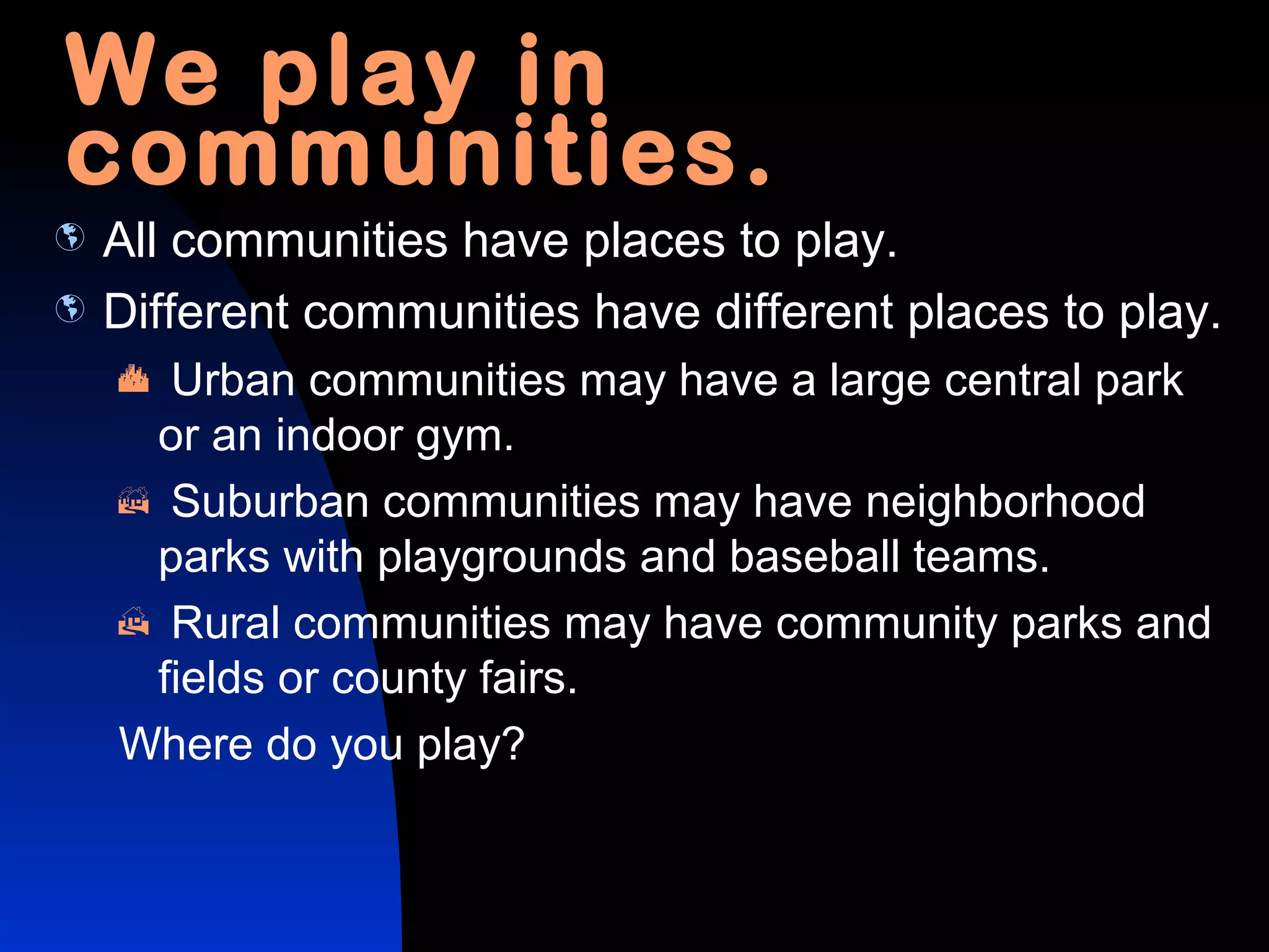 Communities (social studies) | PPT