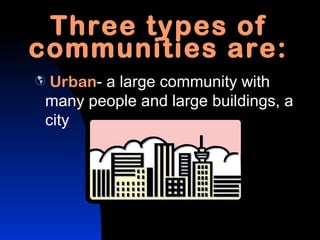 Communities (social studies) | PPT