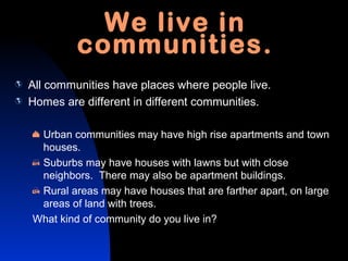 Communities (social studies) | PPT