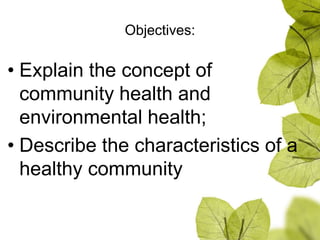 Community Health | PPTX
