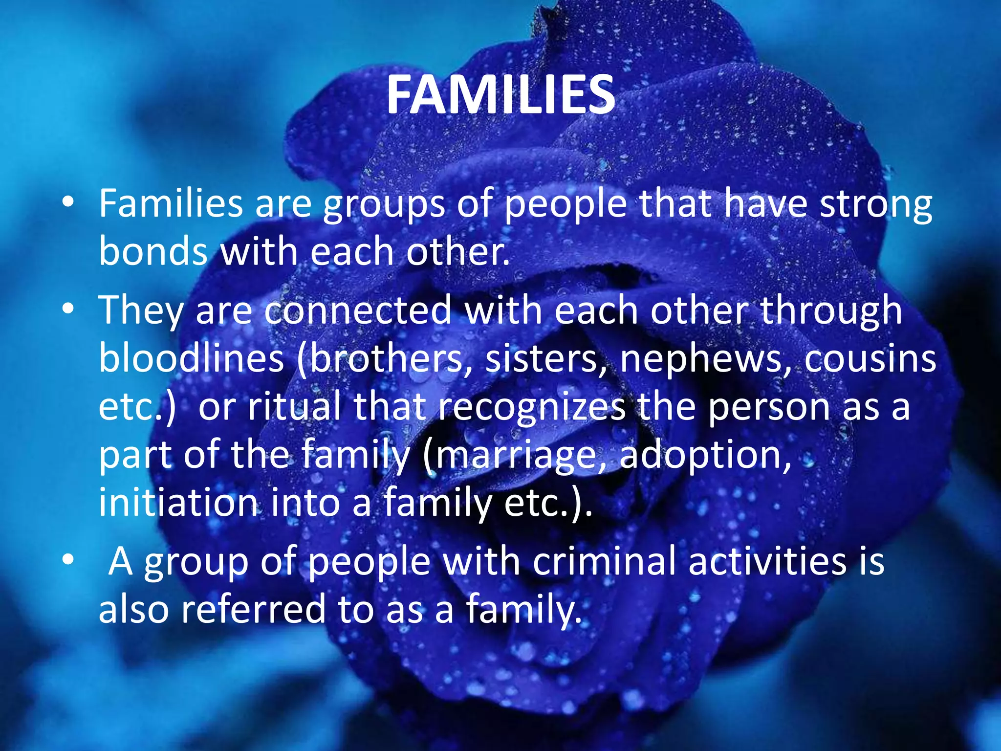 Community,culture,society,families,role of community | PPTX