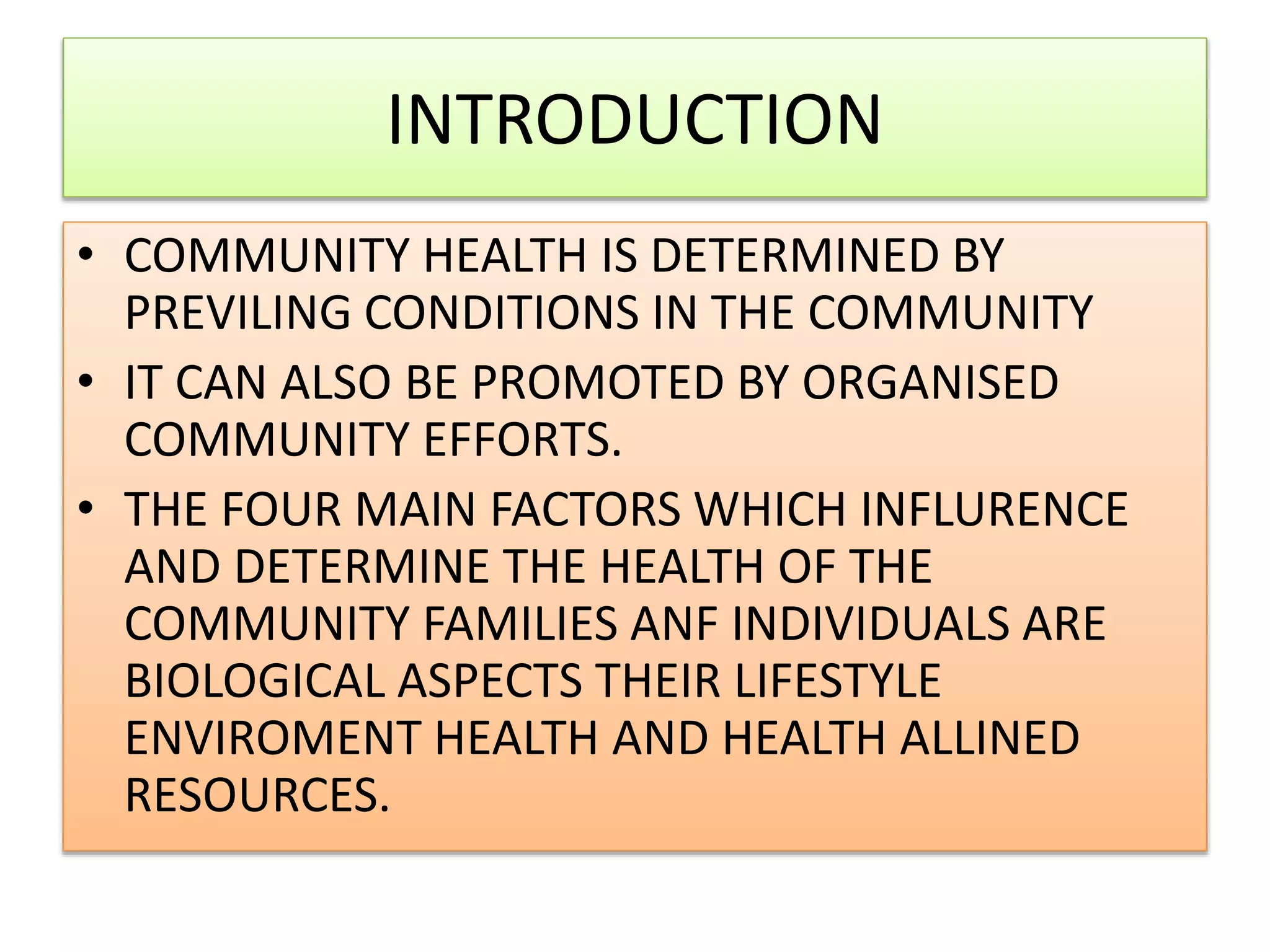 Community Health nursing | PPTX | Medical Health