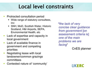 Community perspective on multi level governance and energy policy | PPT