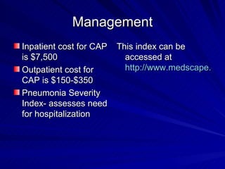 Community Acquired Pneumonia Fmdrl | PPT