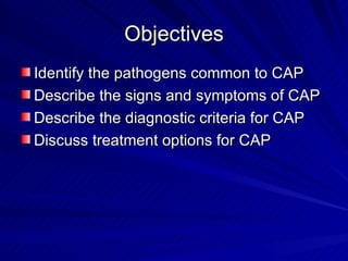 Community Acquired Pneumonia Fmdrl | PPT