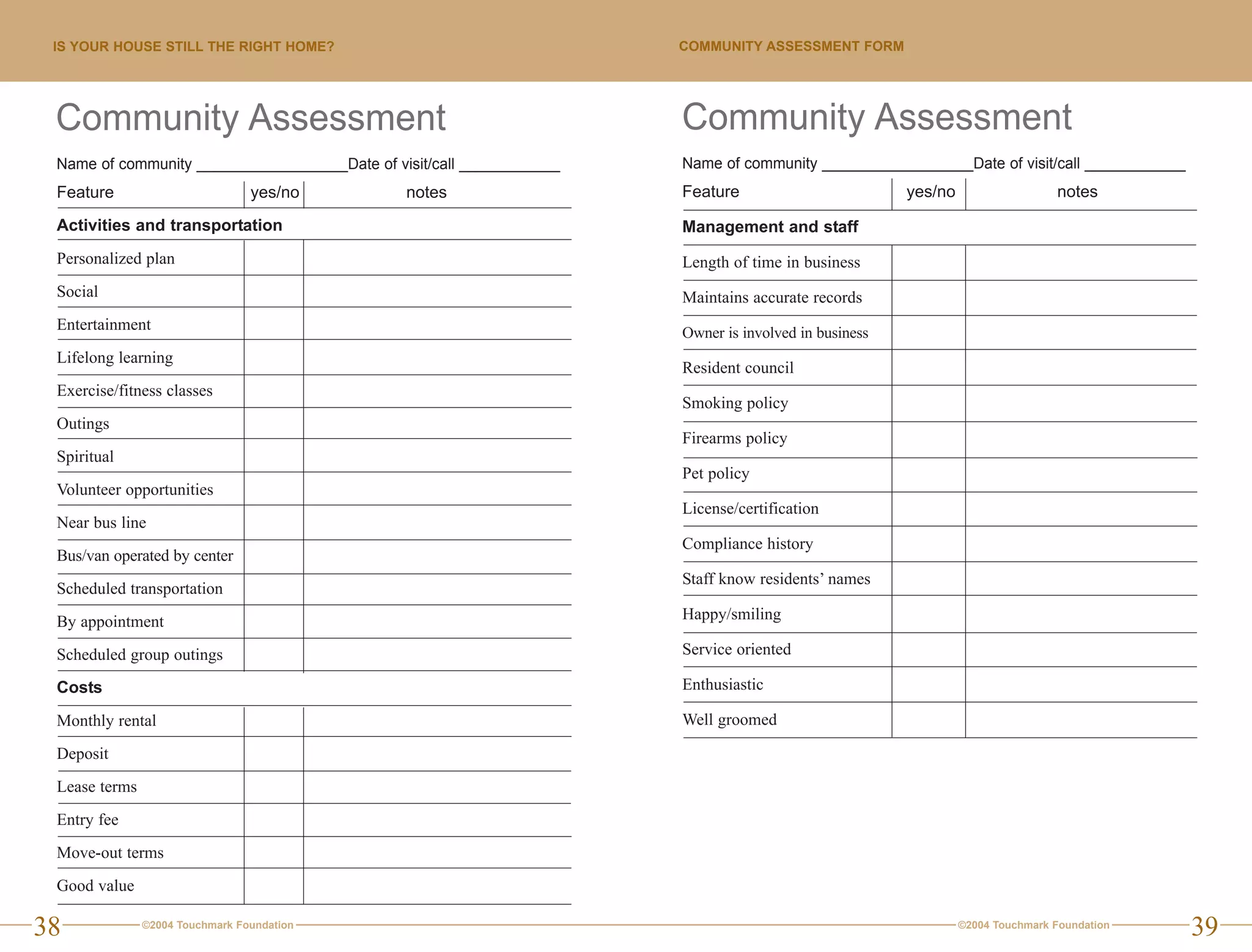 Community assessment-form | PDF | Eldercare | Family and Relationships