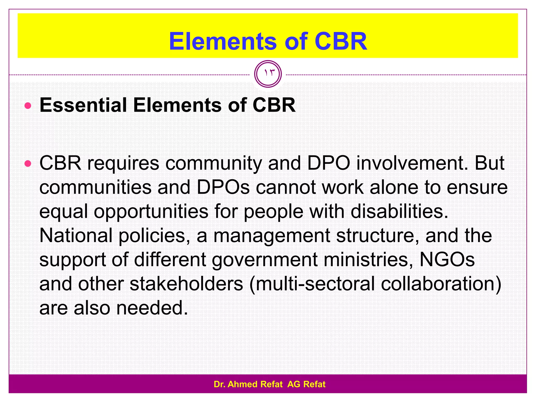 Community Based Rehabilitation CBR | PDF