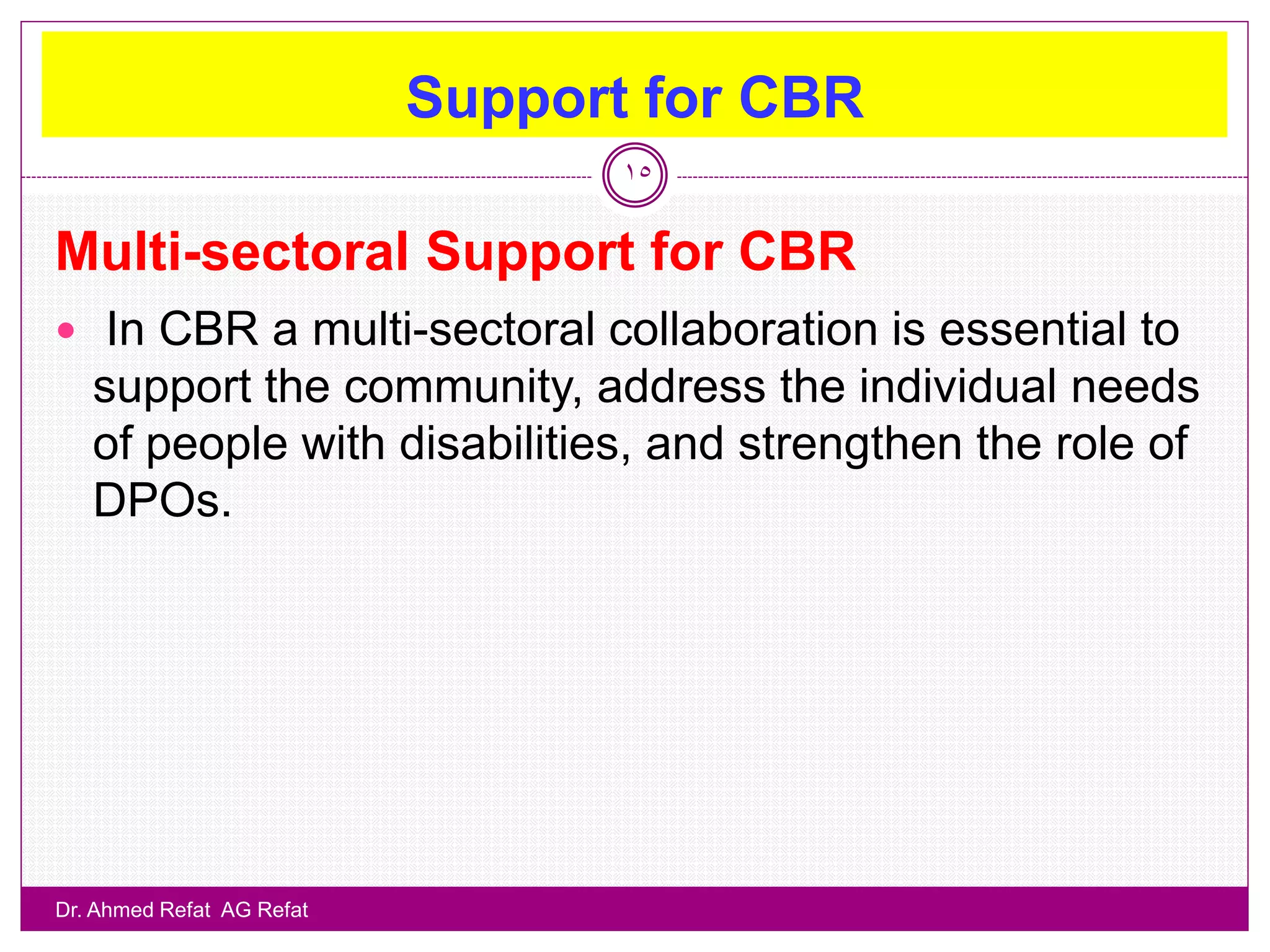 Community Based Rehabilitation CBR | PDF