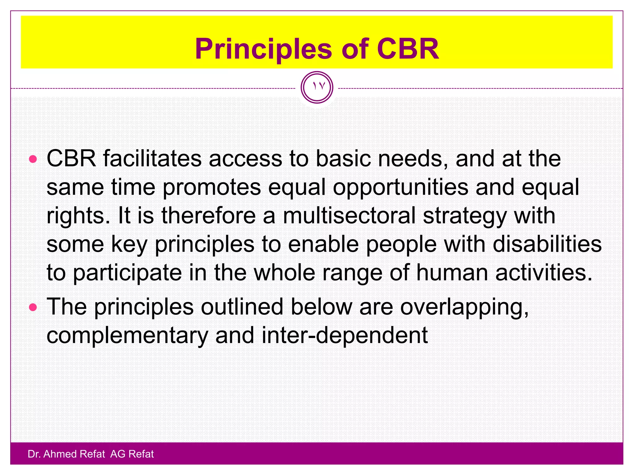 Community Based Rehabilitation CBR | PDF