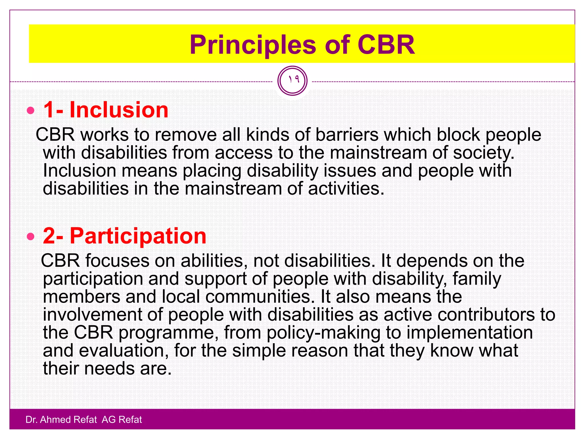 Community Based Rehabilitation CBR | PDF