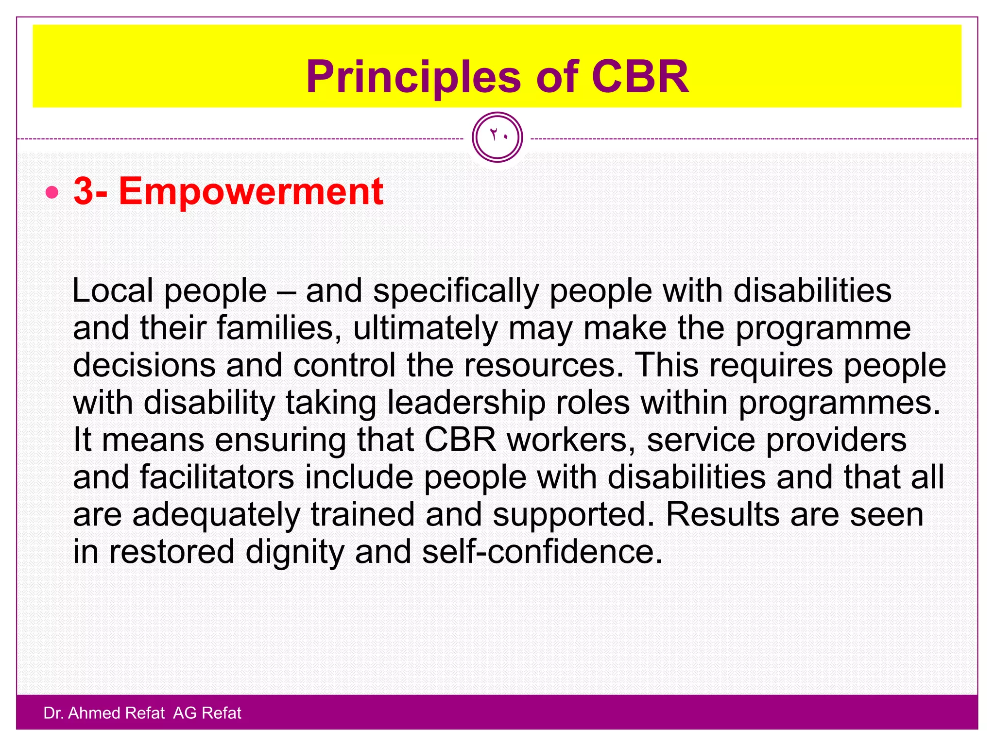 Community Based Rehabilitation CBR | PDF