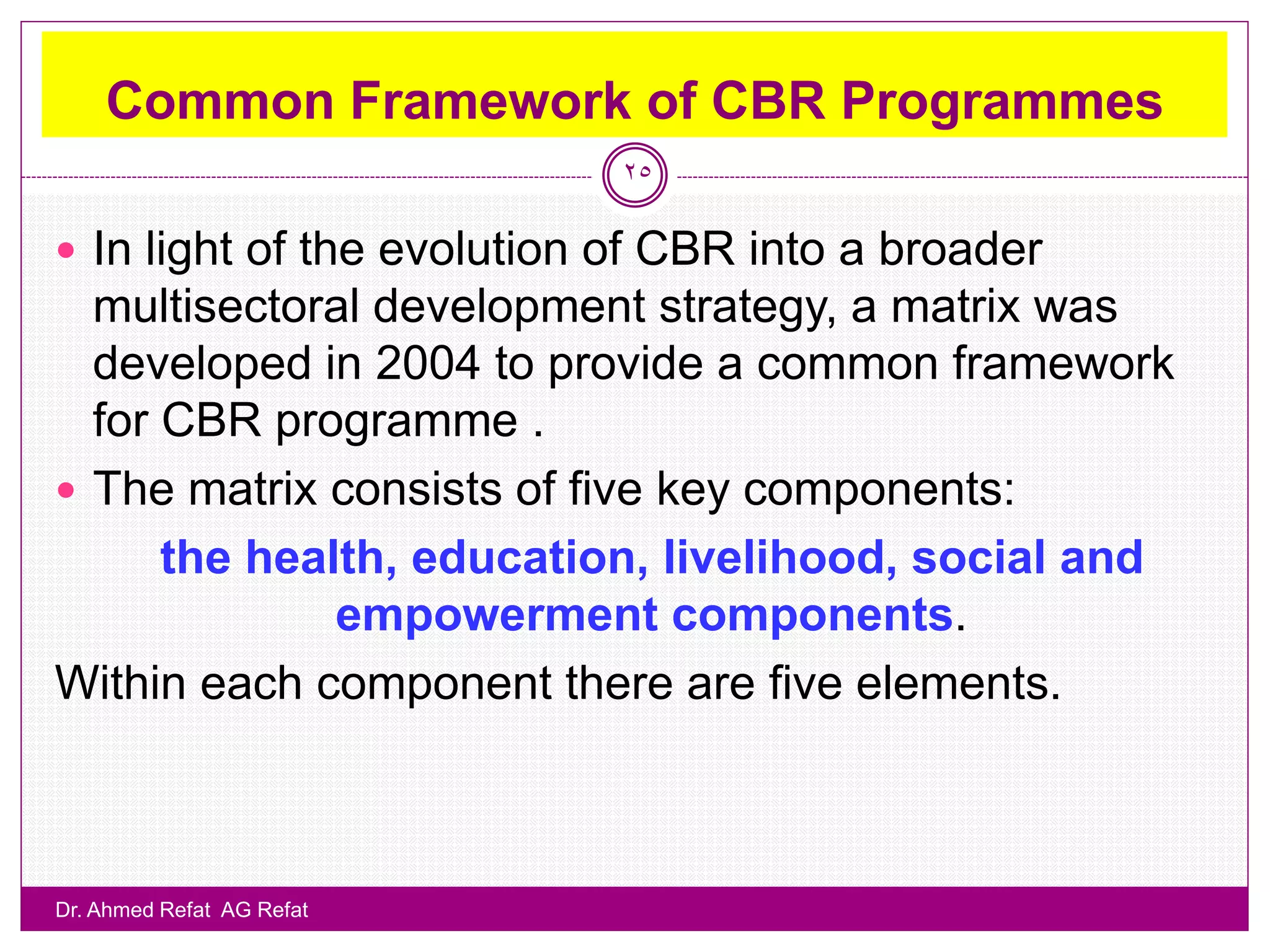 Community Based Rehabilitation CBR | PDF