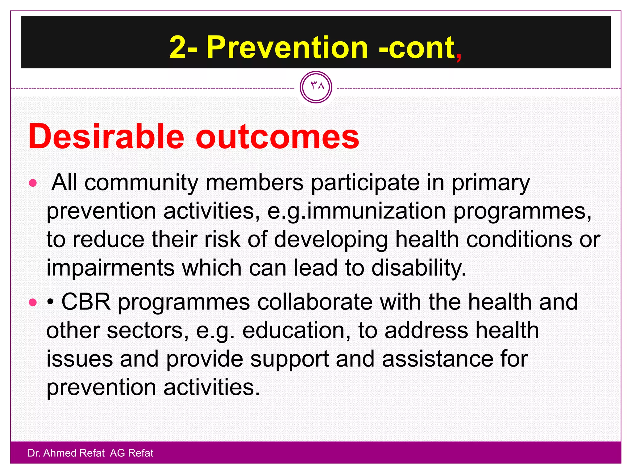 Community Based Rehabilitation CBR | PDF