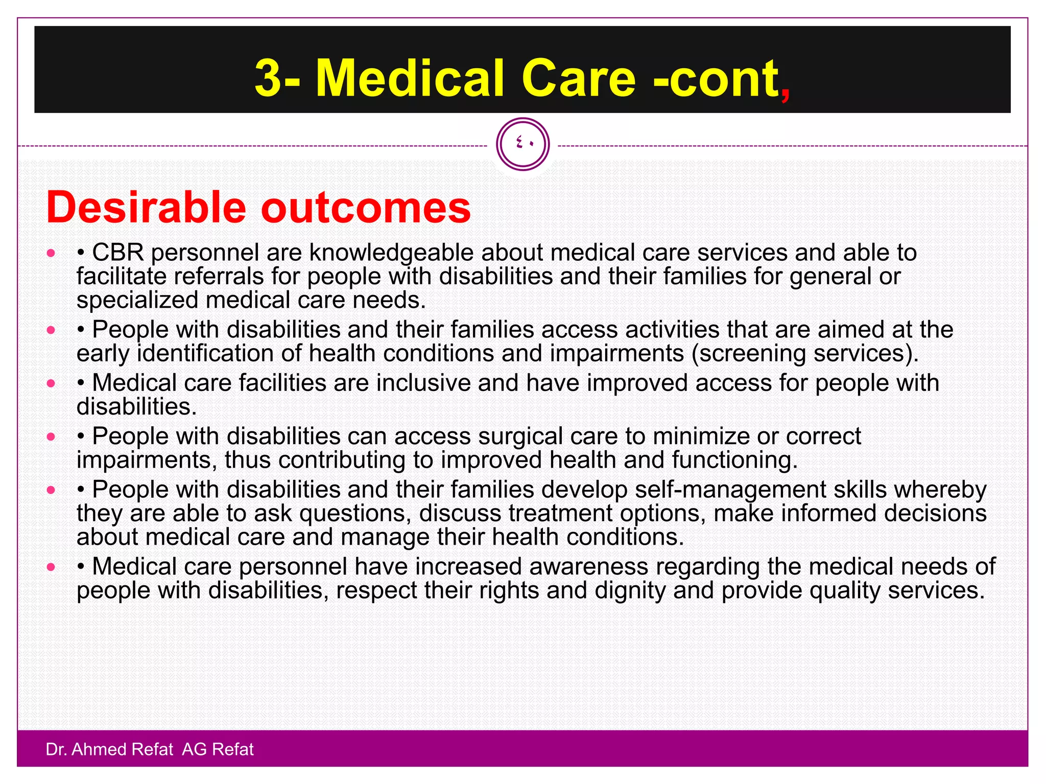 Community Based Rehabilitation CBR | PDF