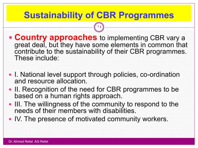 Community Based Rehabilitation CBR | PDF