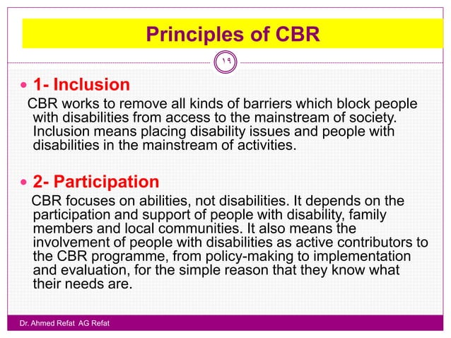 Community Based Rehabilitation CBR | PDF
