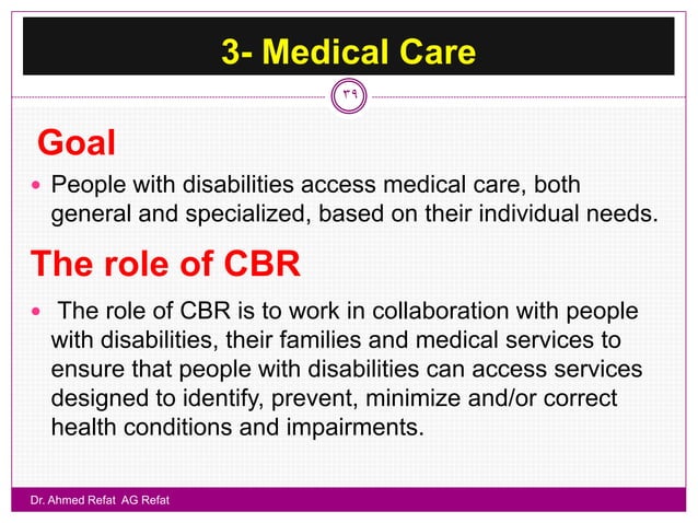 Community Based Rehabilitation CBR | PDF