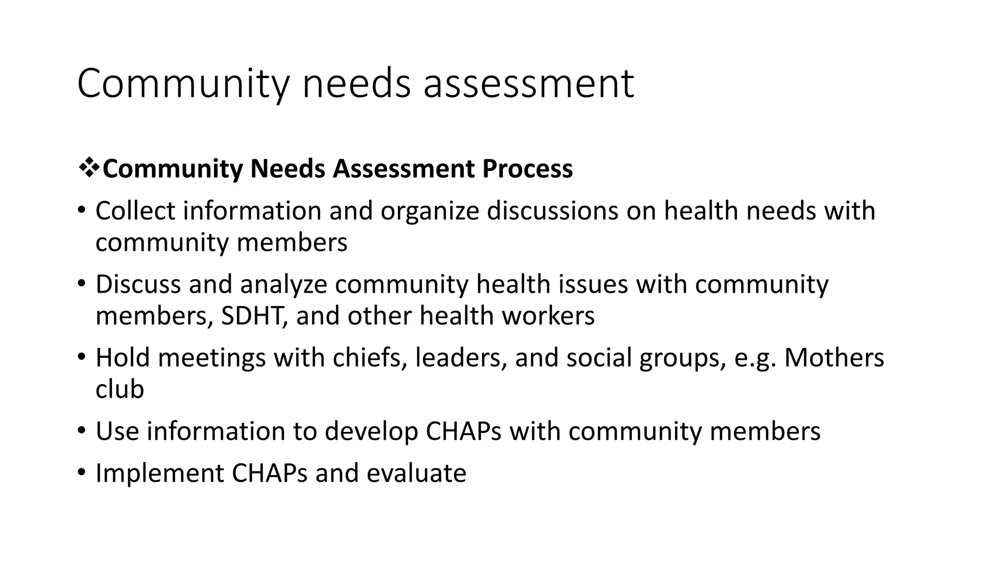 Community-based Health Planning Services as a Primary Health Care ...
