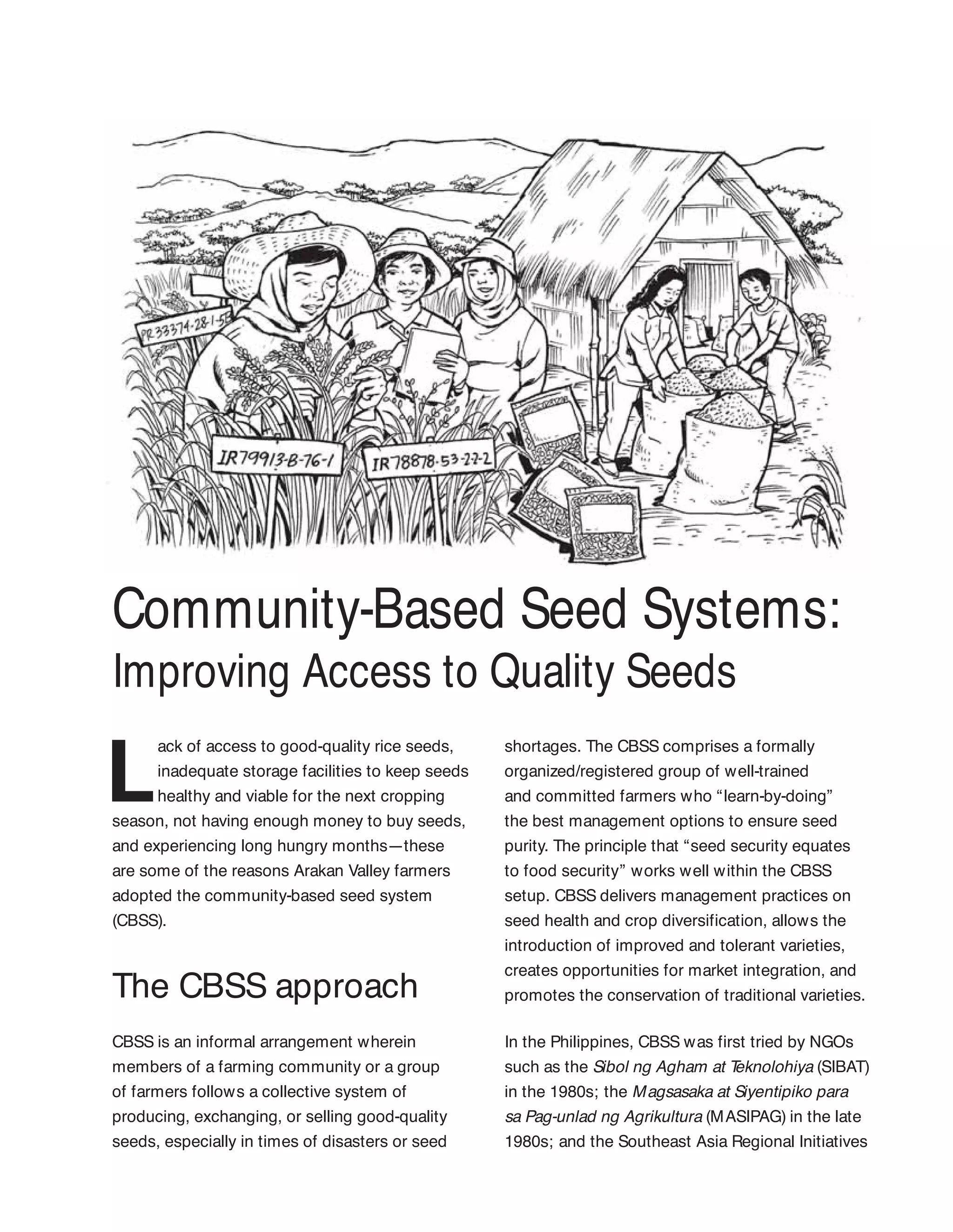 Community based seed systems | PDF