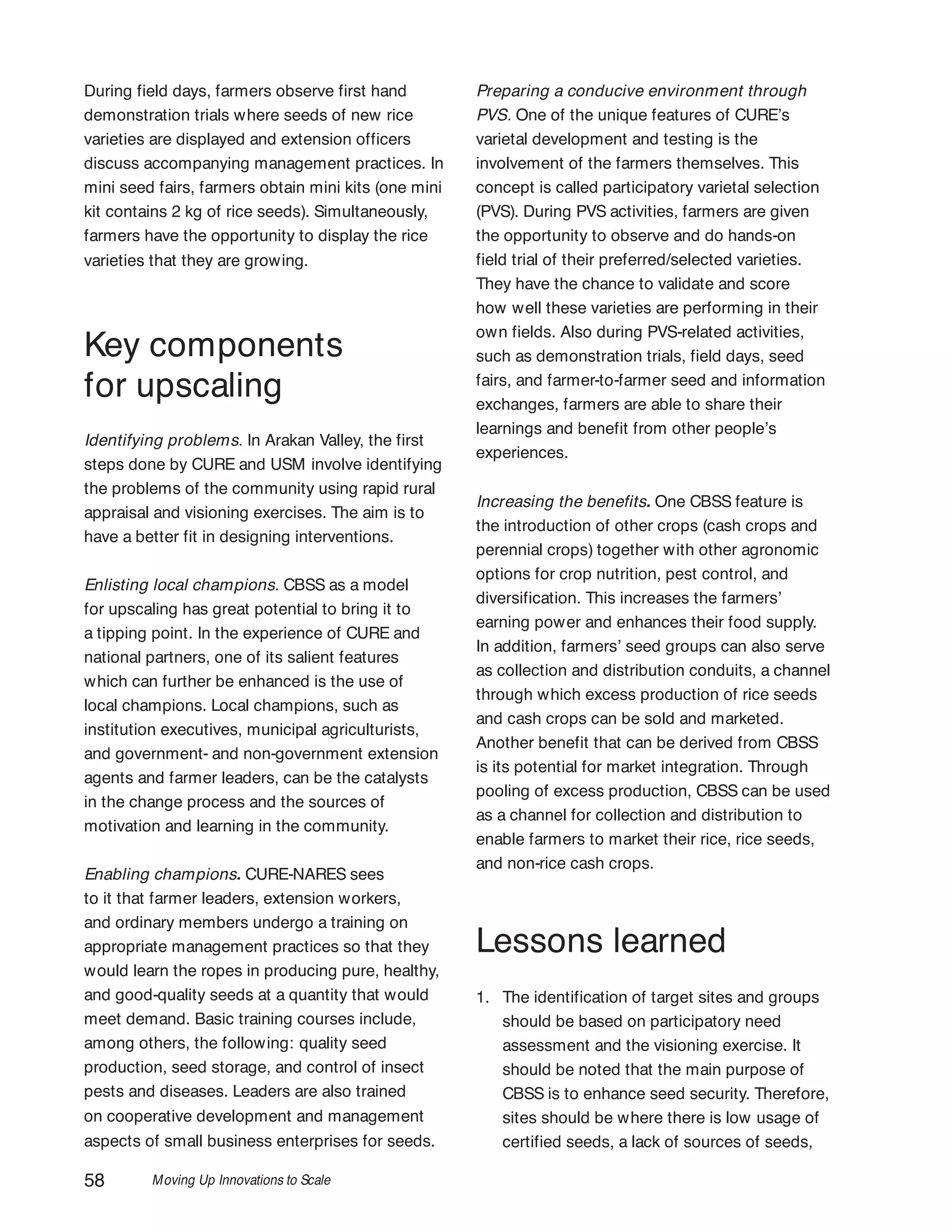 Community based seed systems | PDF