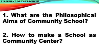Community Centered Concept Education | PPTX