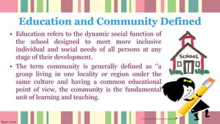 Community centered concept of education | PPTX