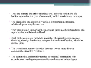 Plant Community- definition, concept and structure | PPTX
