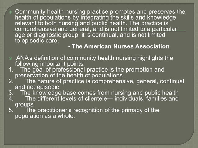 Community health-nursing-ppt | PPT