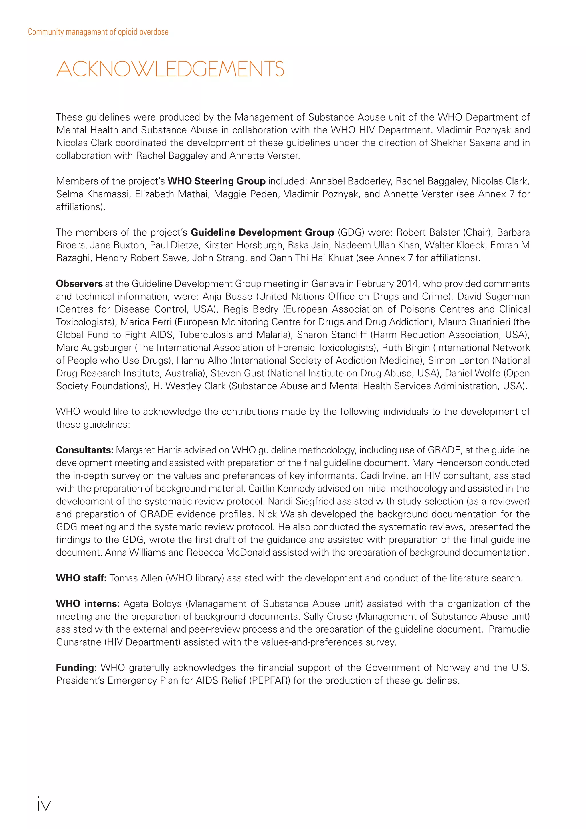 WHO - Community management-of-opioid-overdose | PDF | Illegal Drugs ...