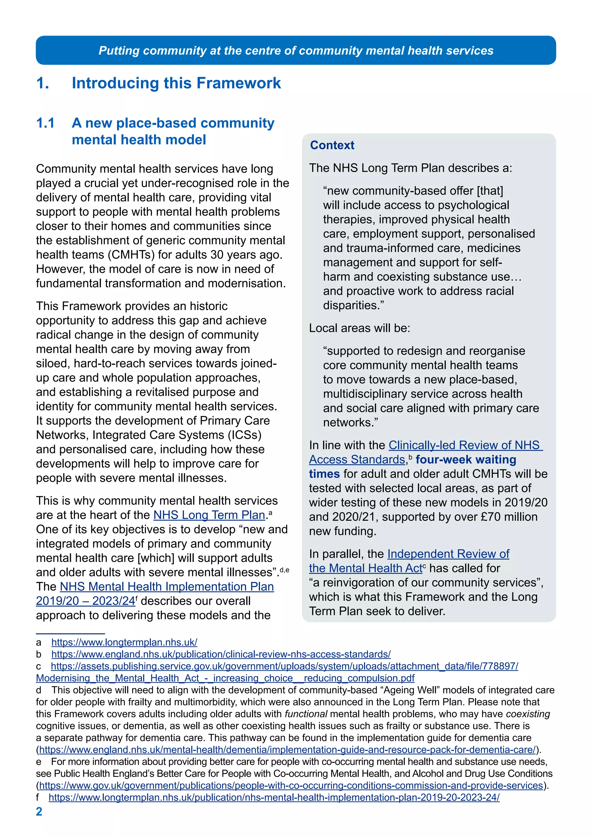 Community mental-health-framework-for-adults-and-older-adults | PDF