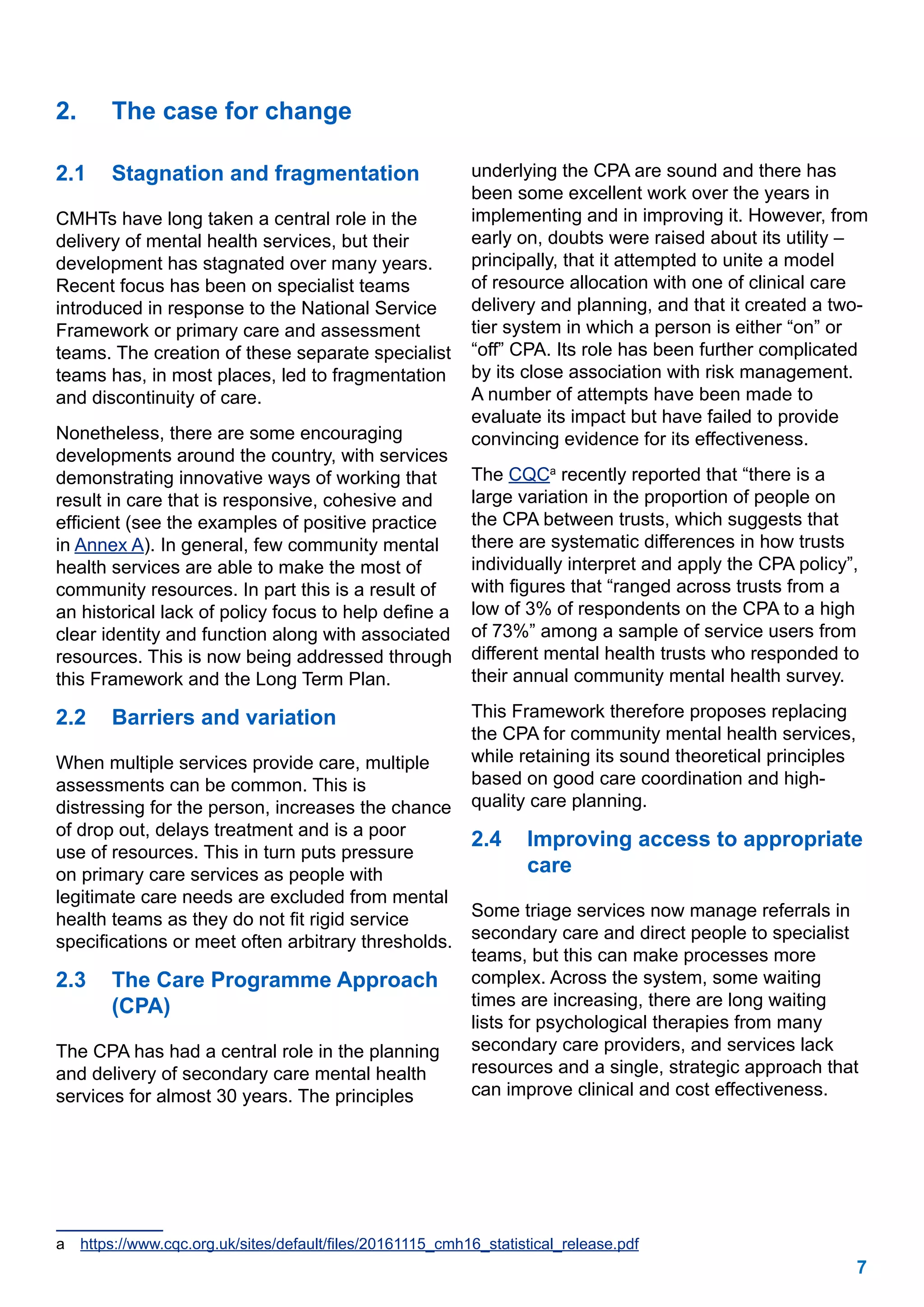 Community mental-health-framework-for-adults-and-older-adults | PDF