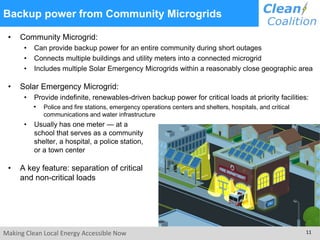 Community Microgrids: The Path to Resilience and Sustainability (5/10 ...