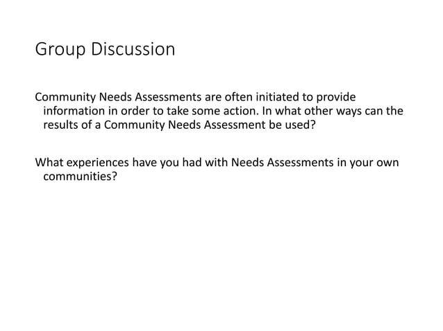 community-needs-assessment-presentation.pptx | Educational Assessment ...