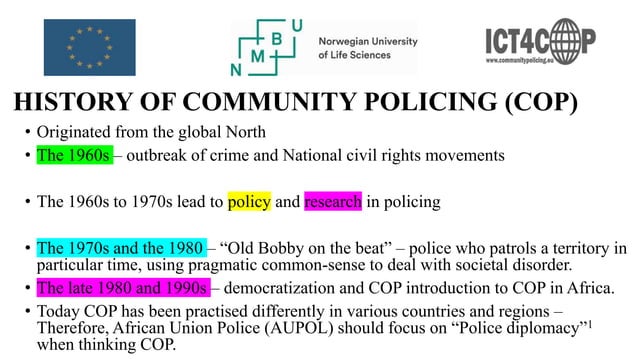 Community Oriented Policing Pptx