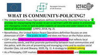 Community oriented-policing | PPTX