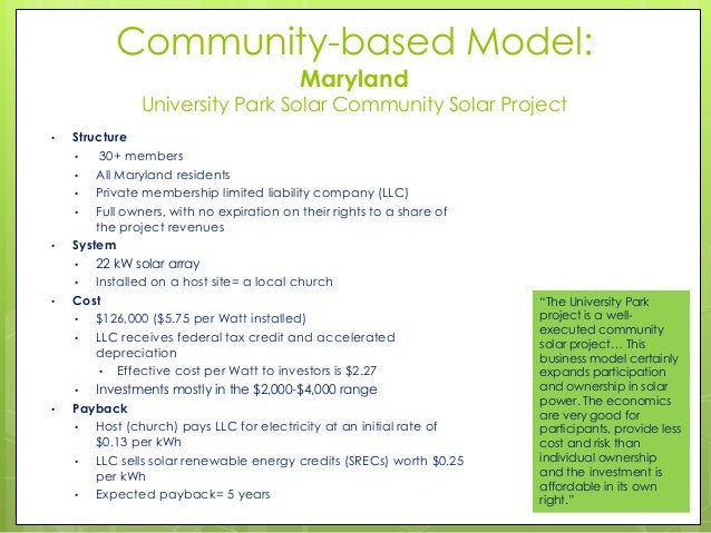 Community-owned solar power structures and models, by Community Renew…