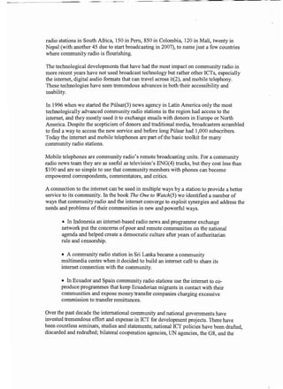 Community Radio , new technologies and policy | PDF