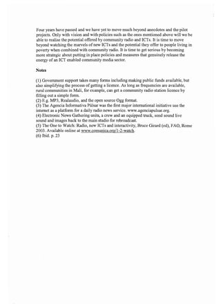 Community Radio , new technologies and policy | PPT