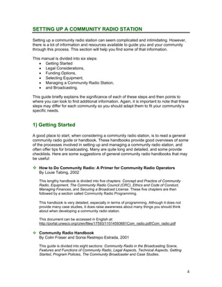 Community radio-start-up-guide e | PDF