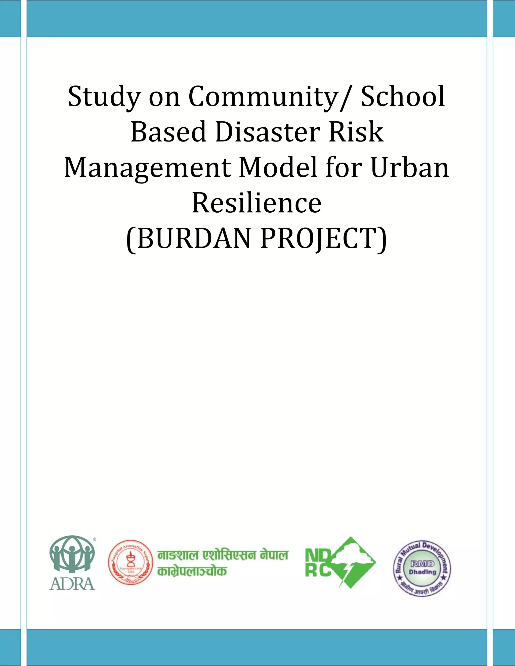 Community school-based-disaster-risk-management-model-for-urban ...