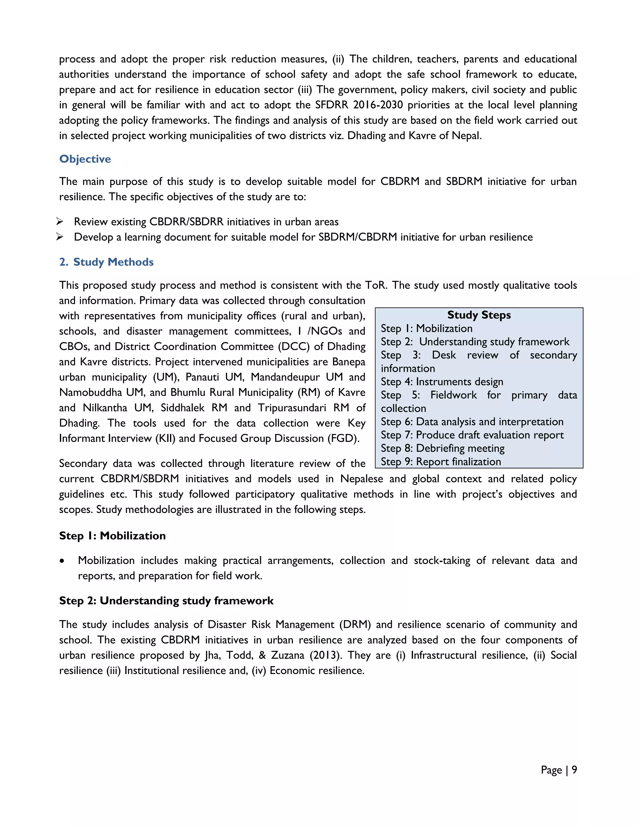 Community school-based-disaster-risk-management-model-for-urban ...