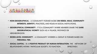 Community Subject Title: Community Engagement, Solidarity, and ...