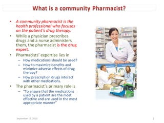 Community%2b pharmacy | PPT