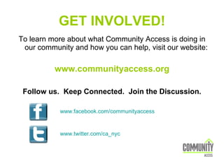 Community Access, Inc. | PPT | Mental Health | Diseases and Conditions